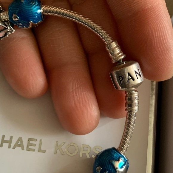 Pandora | Jewelry | Pandora Snake Bracelet W World Traveler Theme ...